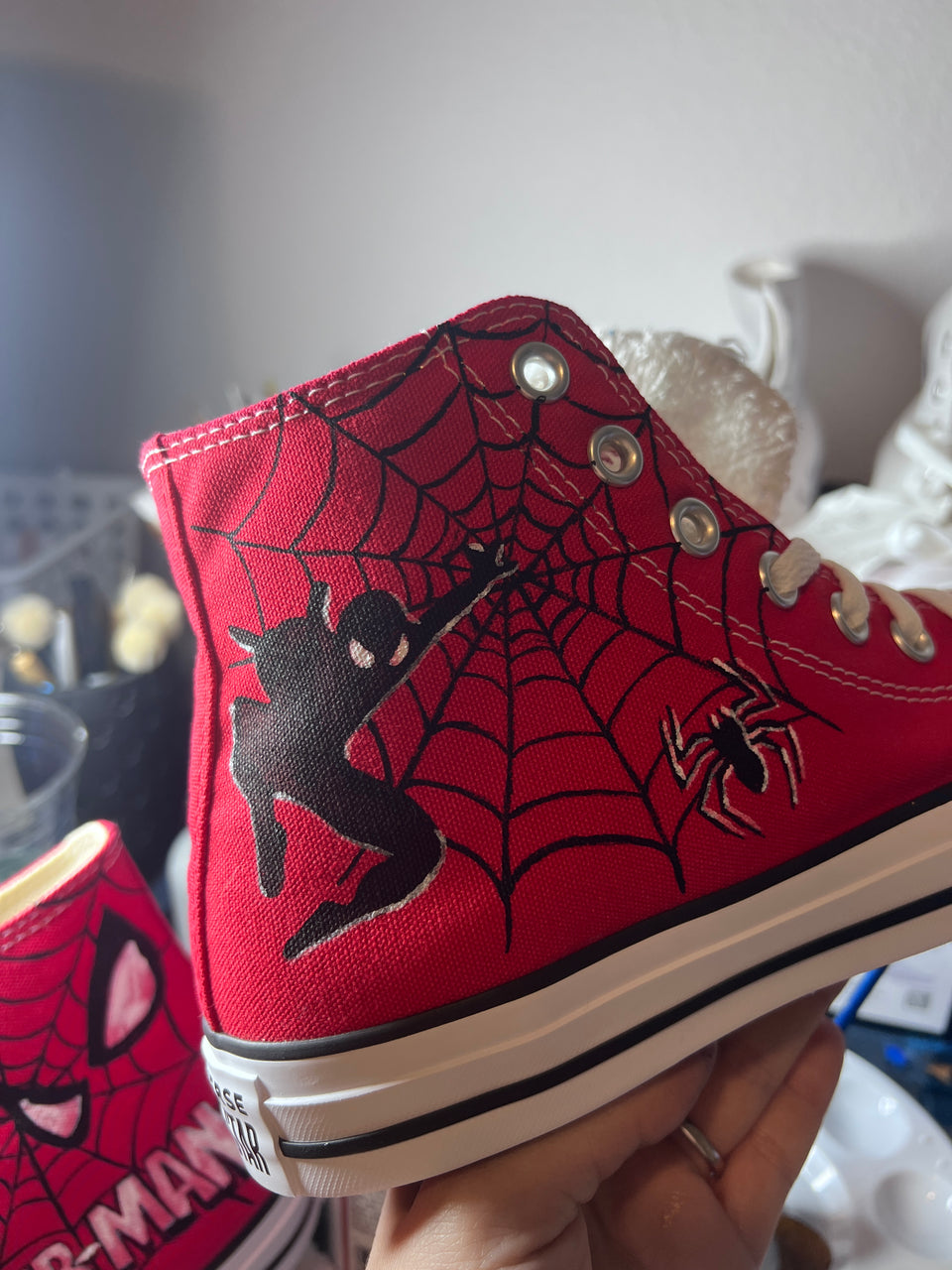 Spiderman - Converse Custom - Hand Painted Converse – Merakicks