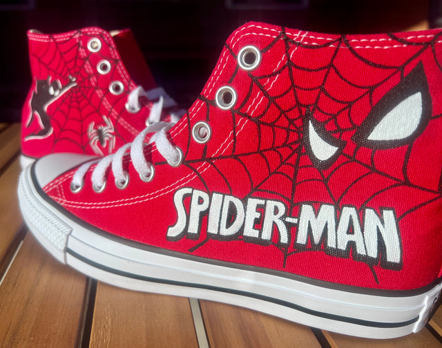 Spiderman - Converse Custom - Hand Painted Converse – Merakicks