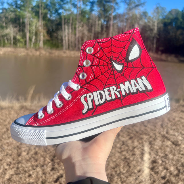 Spiderman - Converse Custom - Hand Painted Converse – Merakicks